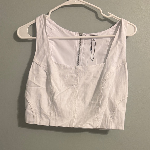Steve Madden | Tops | Steve Madden White Crop Top | Poshmark
